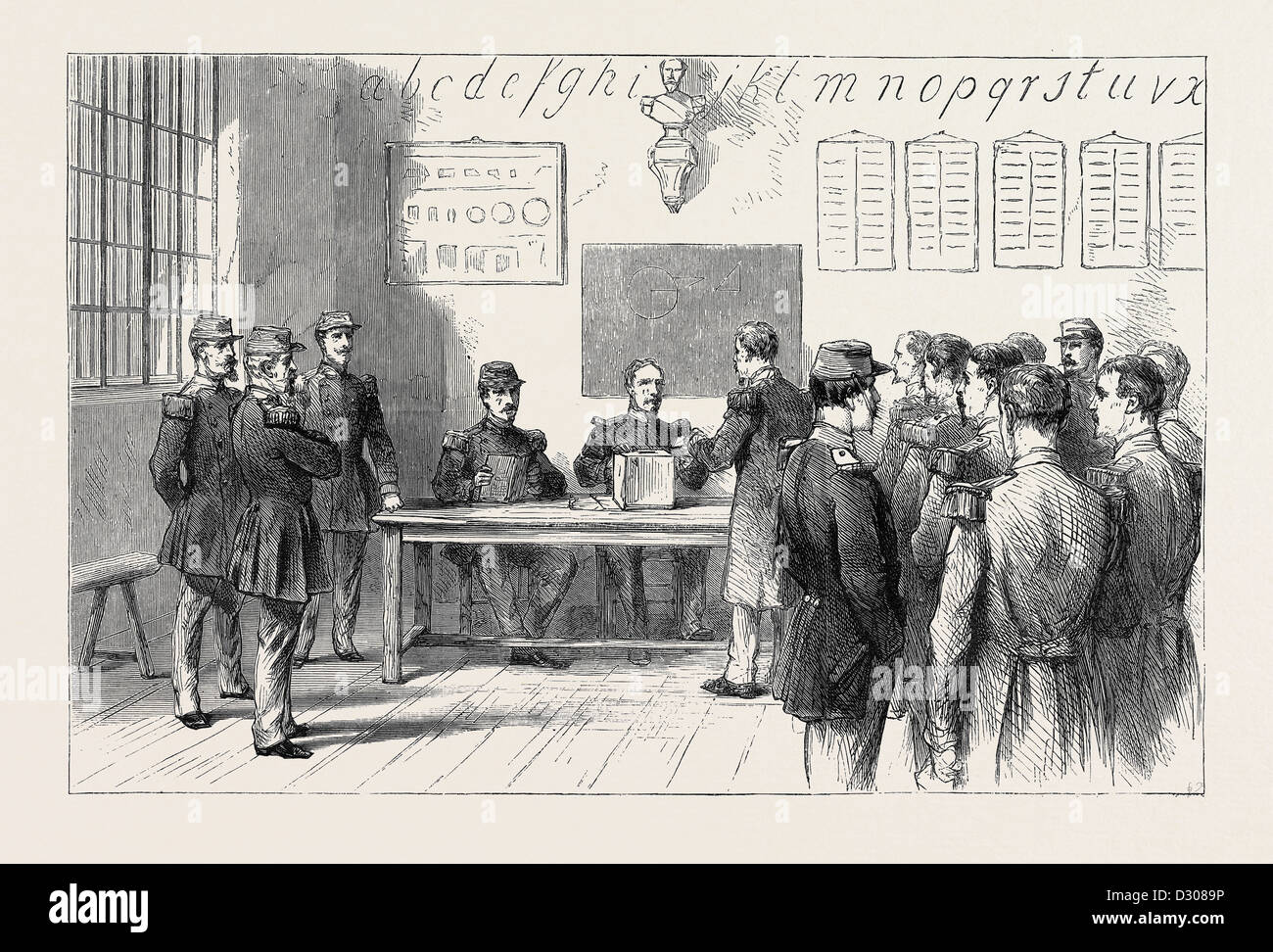 THE PLEBISCITUM. SOLDIERS VOTING, 1870 Stock Photo - Alamy