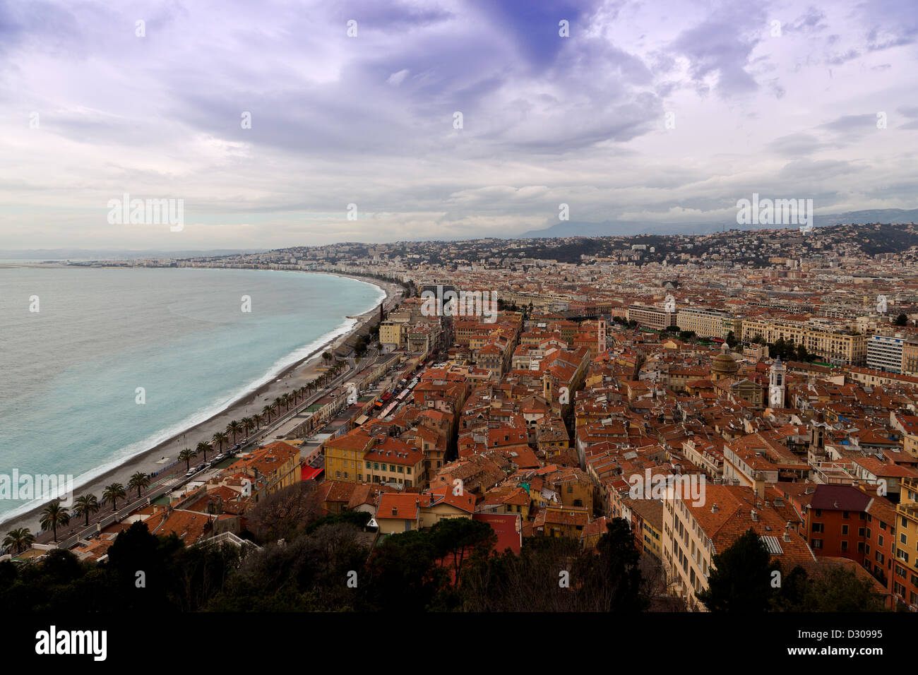View of Nice in winter Stock Photo - Alamy