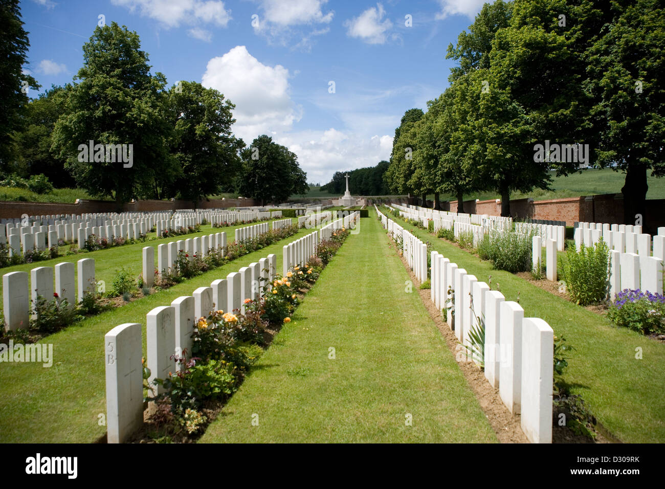 Ancre British cemetery at Beaumont-Hamel on the Somme containing 1205 ...