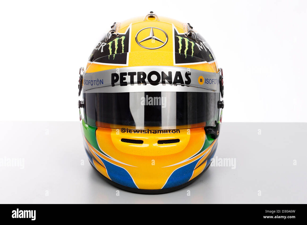 F1 helmet lewis hi-res stock photography and images - Alamy