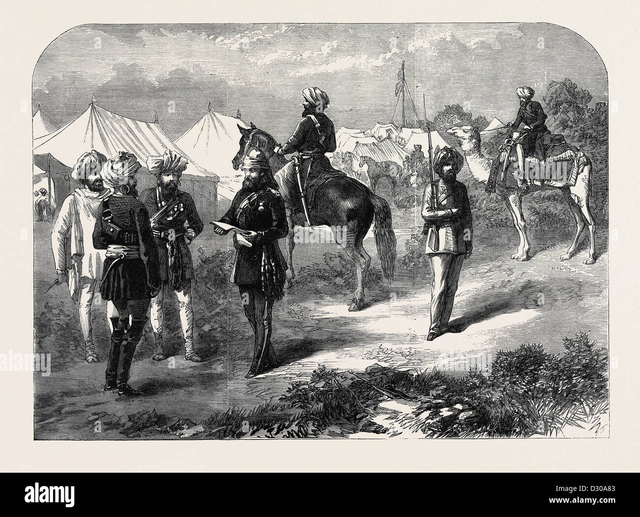 INDIAN TROOPS FOR THE ABYSSINIAN EXPEDITION 1867 Stock Photo - Alamy