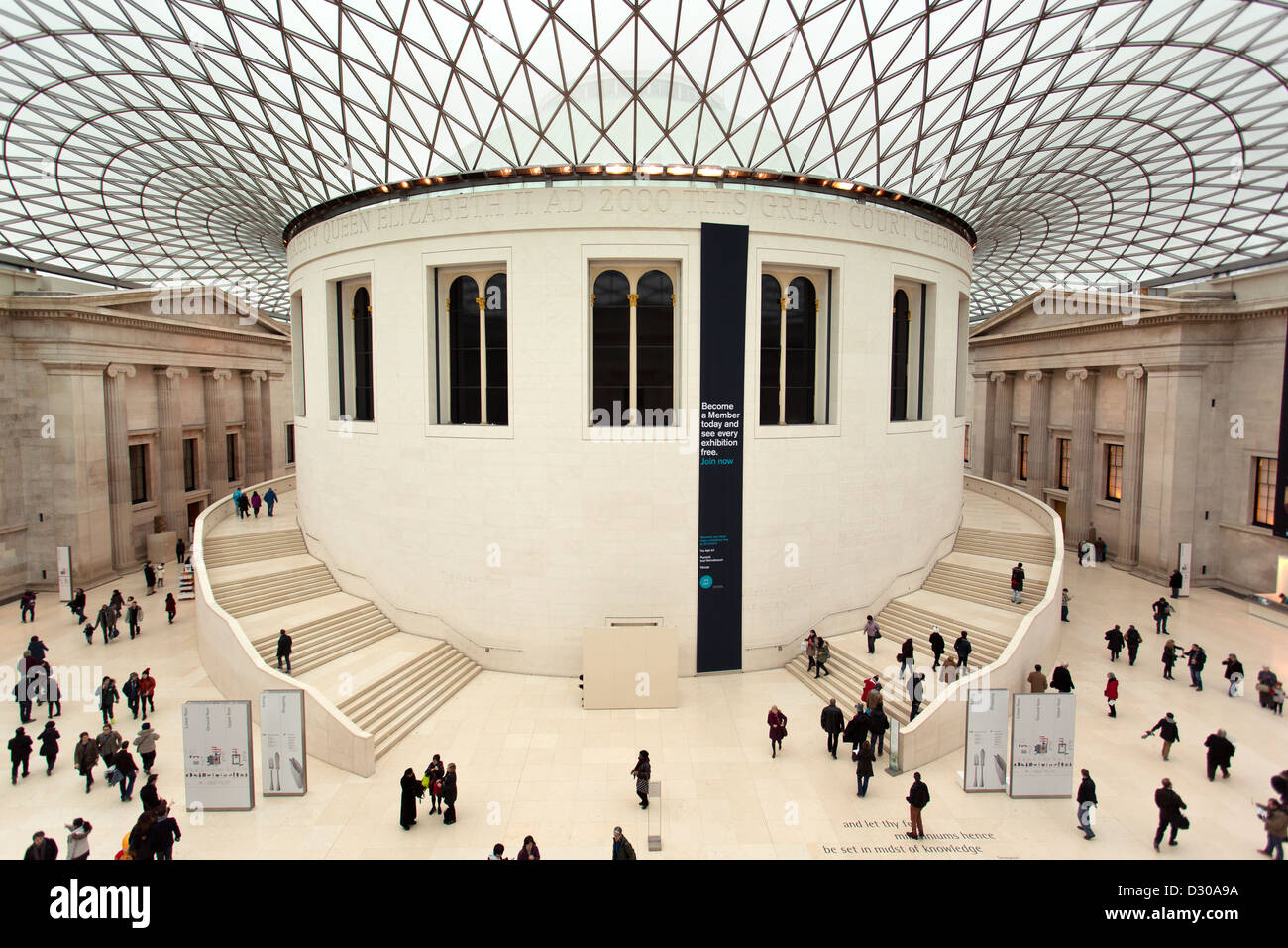 The Queen Elizabeth II Great Court at the British Museum. The Reading ...