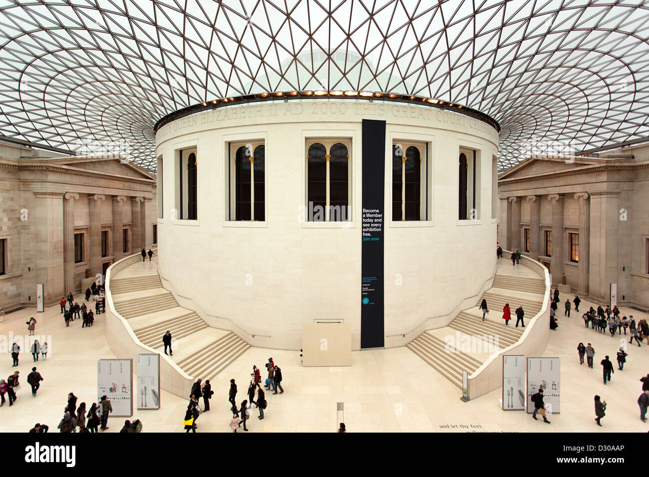 The Queen Elizabeth II Great Court at the British Museum. The Reading ...