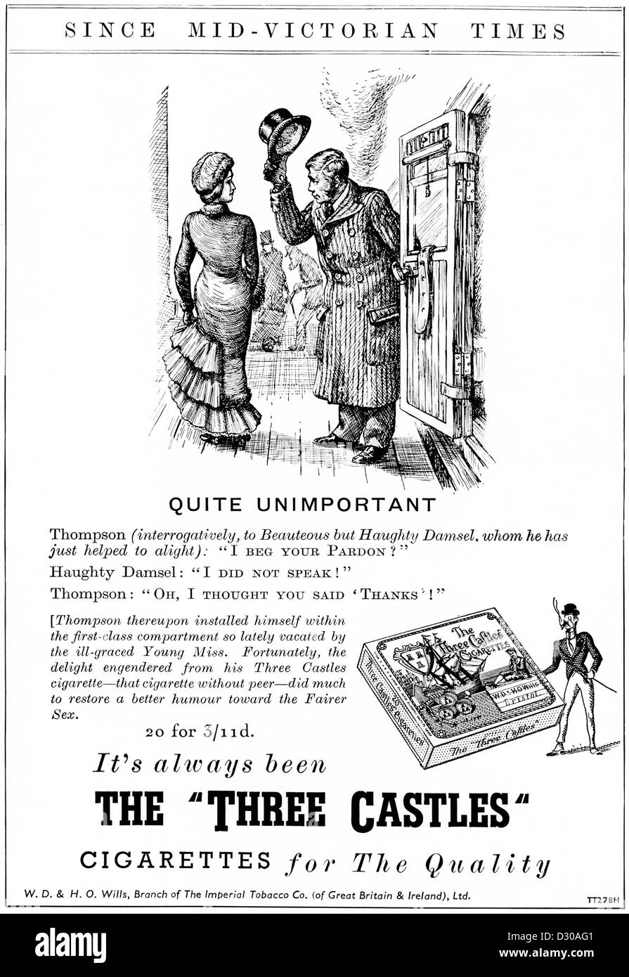 Original 1950s vintage print advertisement from English magazine ...