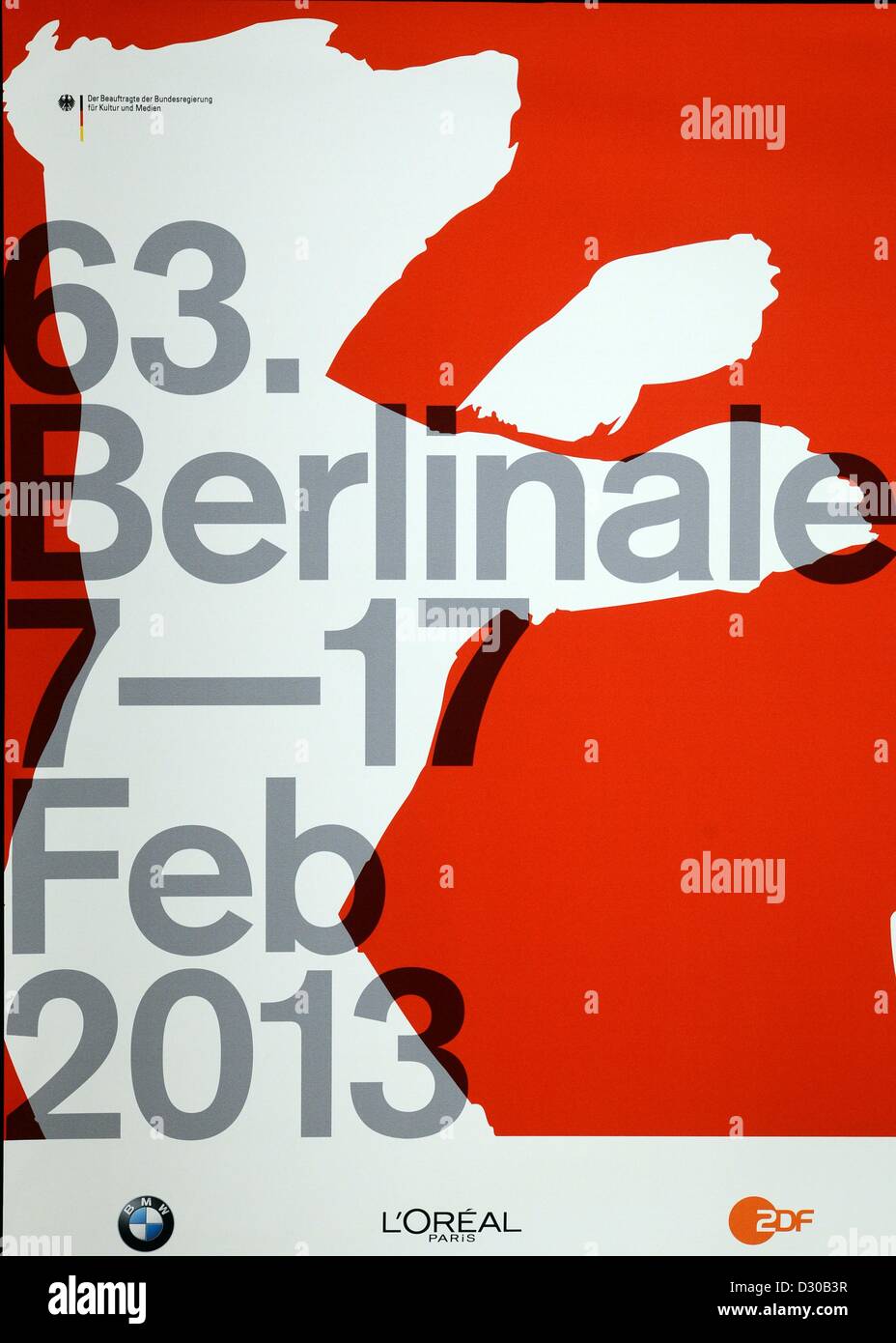 A poster with the logo of the 2013 Berlinale hang in the room for the ...