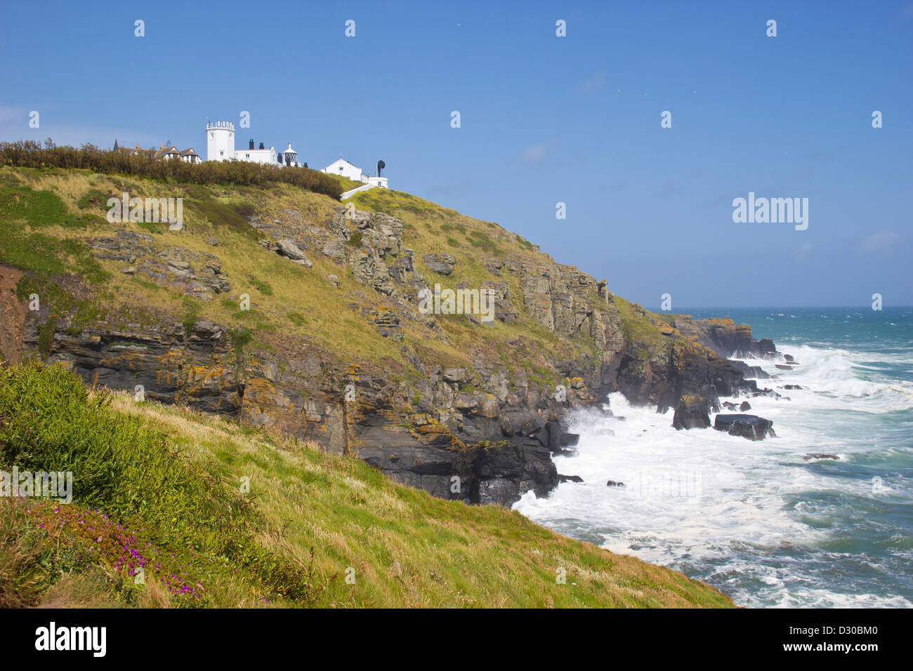 Cornwall England The Lizard Lighthouse Stock Photo - Alamy