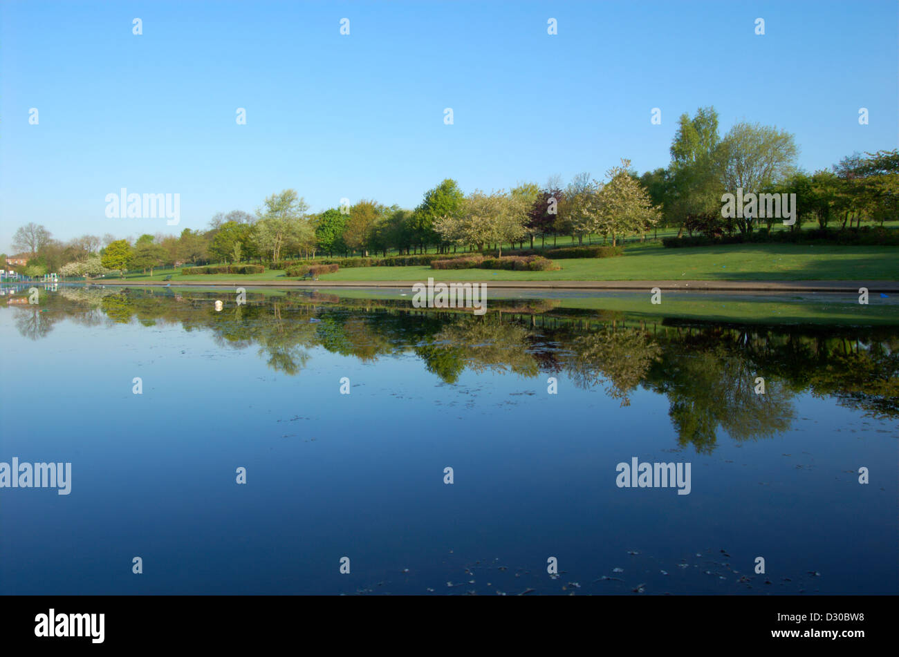 Pond in Alexandra Park in Glasgow, Scotland Stock Photo - Alamy