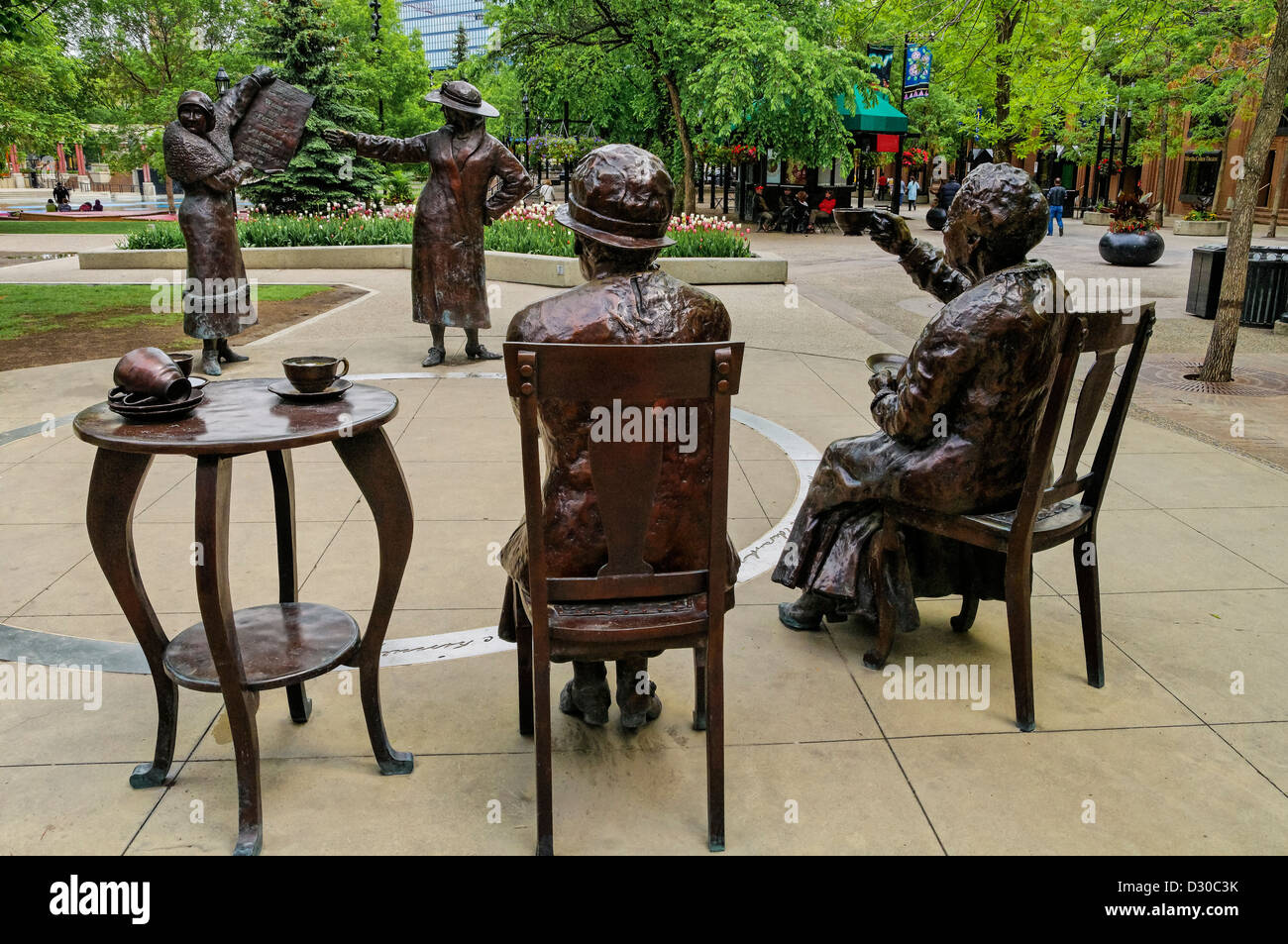 The Famous Five statue aka the "Women are Persons" monument, Calgary ...