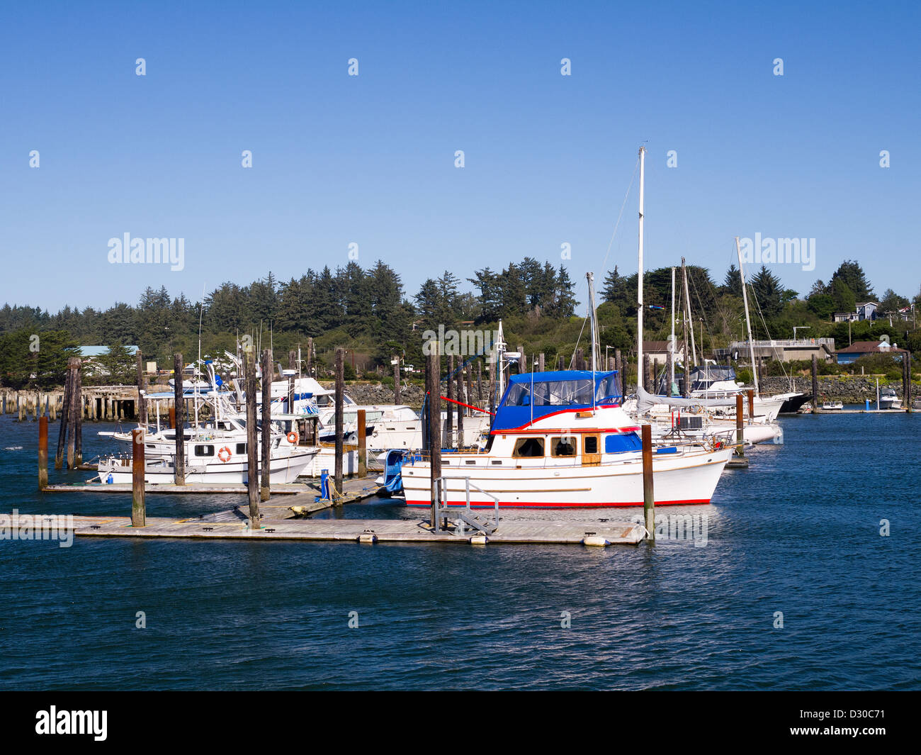 The coast town of Florence in Northern California USA Stock Photo - Alamy