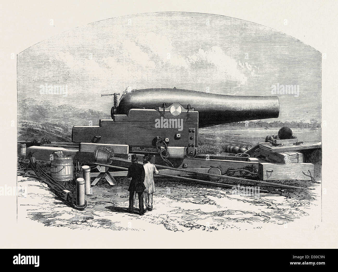 THE RODMAN GUN OF 15 INCHES CALIBRE ADOPTED FOR THE UNITED STATES NAVY ...