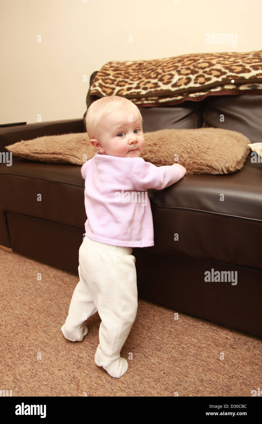 Learning to Walk Stock Photo - Alamy