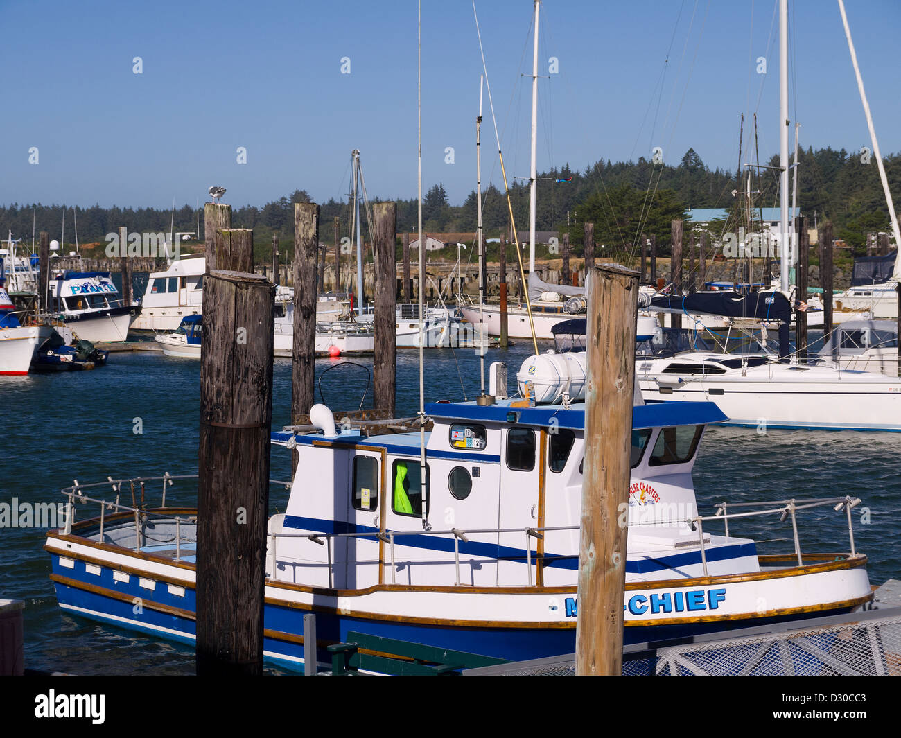 The coast town of Florence in Northern California USA Stock Photo - Alamy