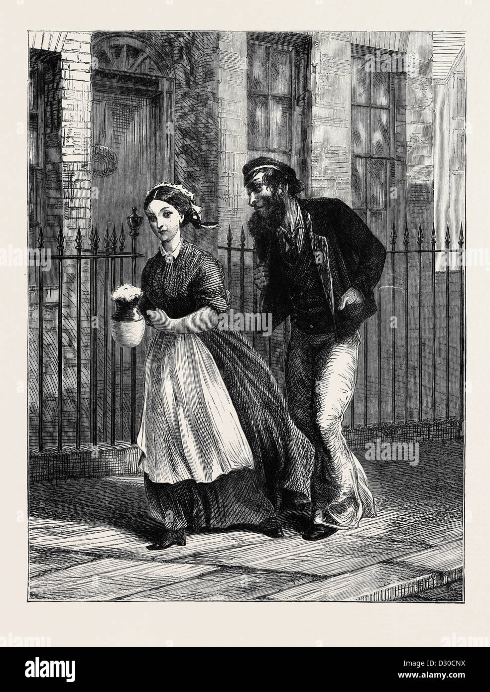 ELIZA DAVIS, FROM THE PICTURE BY GEORGE THOMAS Stock Photo - Alamy