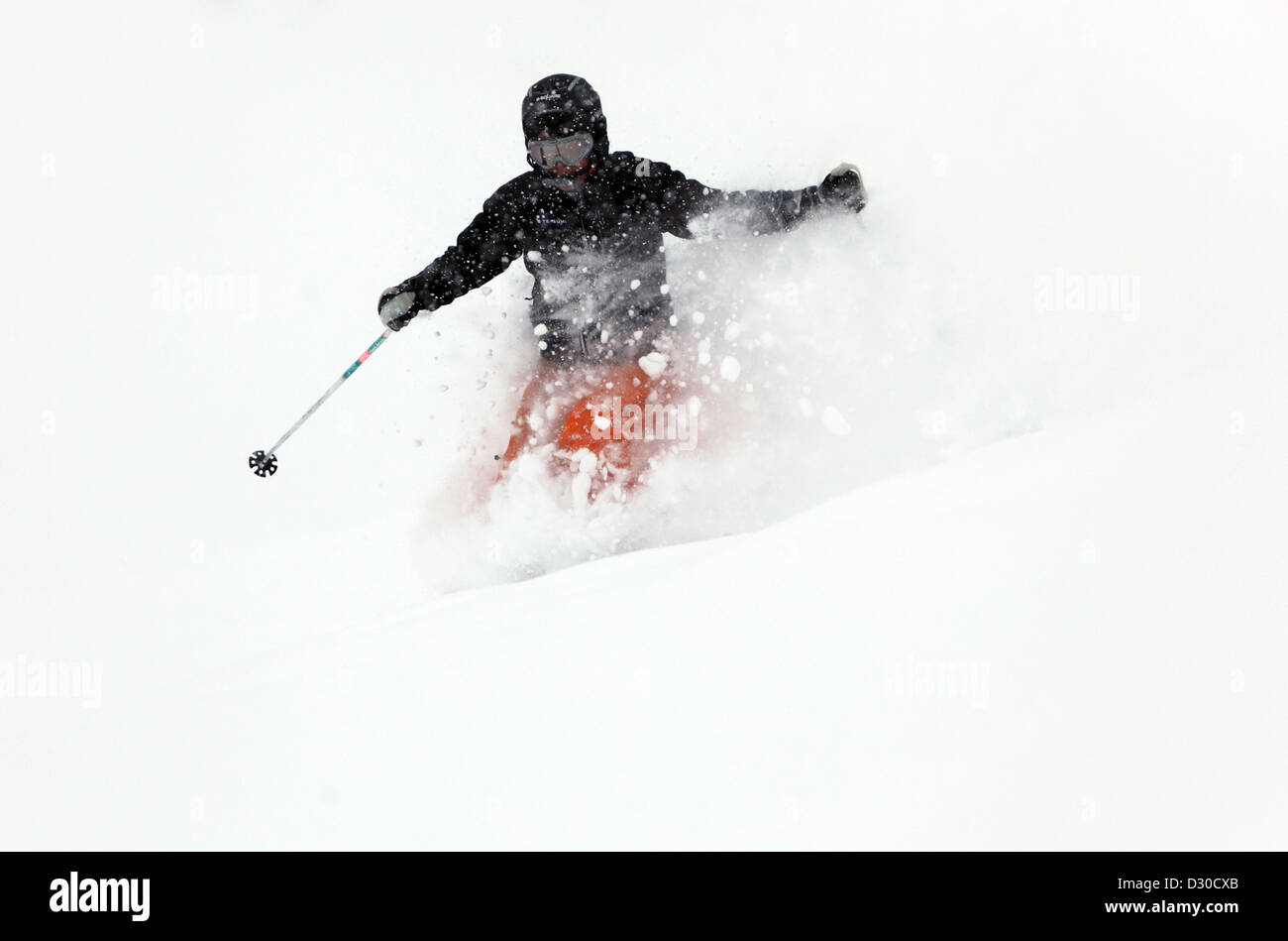 Powder ski slope Cut Out Stock Images & Pictures - Alamy