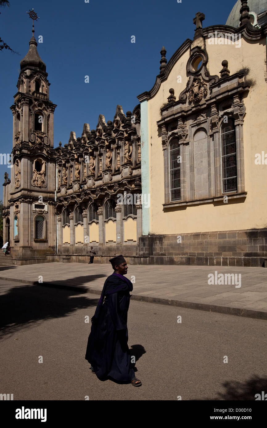 Ethiopian Priest, Holy Trinity Cathedral (Kiddist Selassie), Addis ...