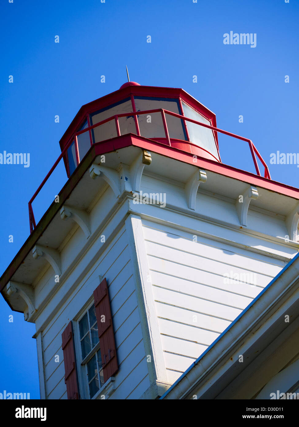 Yaquina Bay Lighthouse near Florence in Northern California USA Stock ...