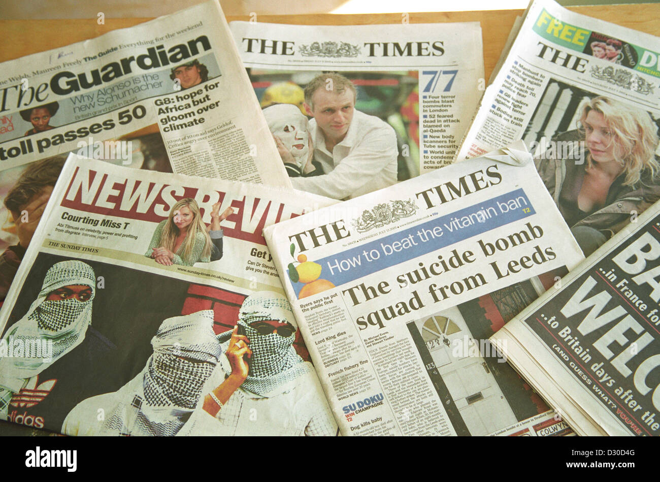 The 7 July 2005 London bombings, UK Stock Photo - Alamy