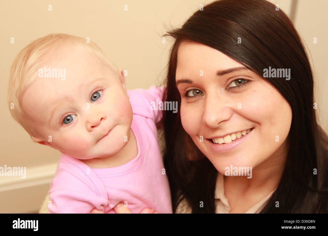 Happy mother baby kissing hugging hi-res stock photography and images ...