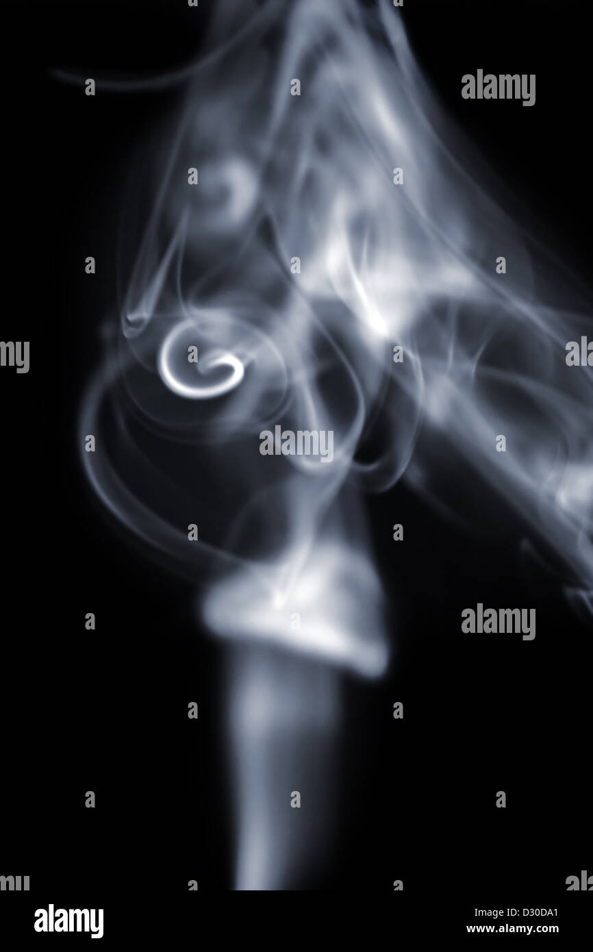 natural white smoke on black background Stock Photo - Alamy
