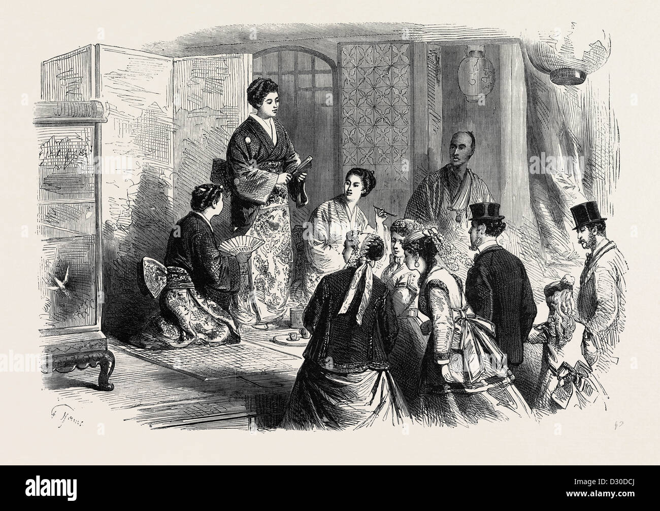 THE JAPANESE WOMEN IN THE LATE PARIS INTERNATIONAL EXHIBITION FRANCE ...