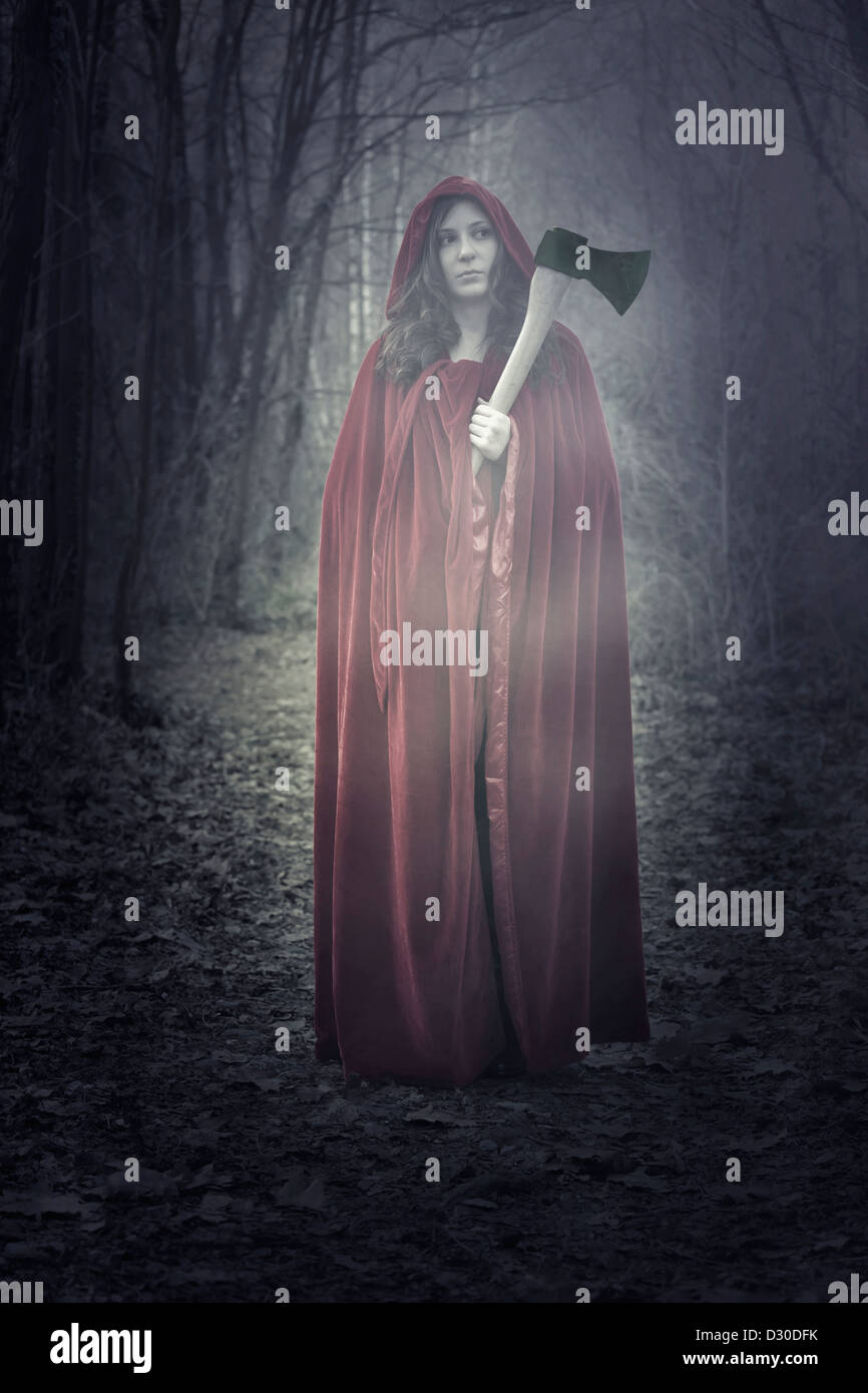 Girl with cloak hi-res stock photography and images - Alamy