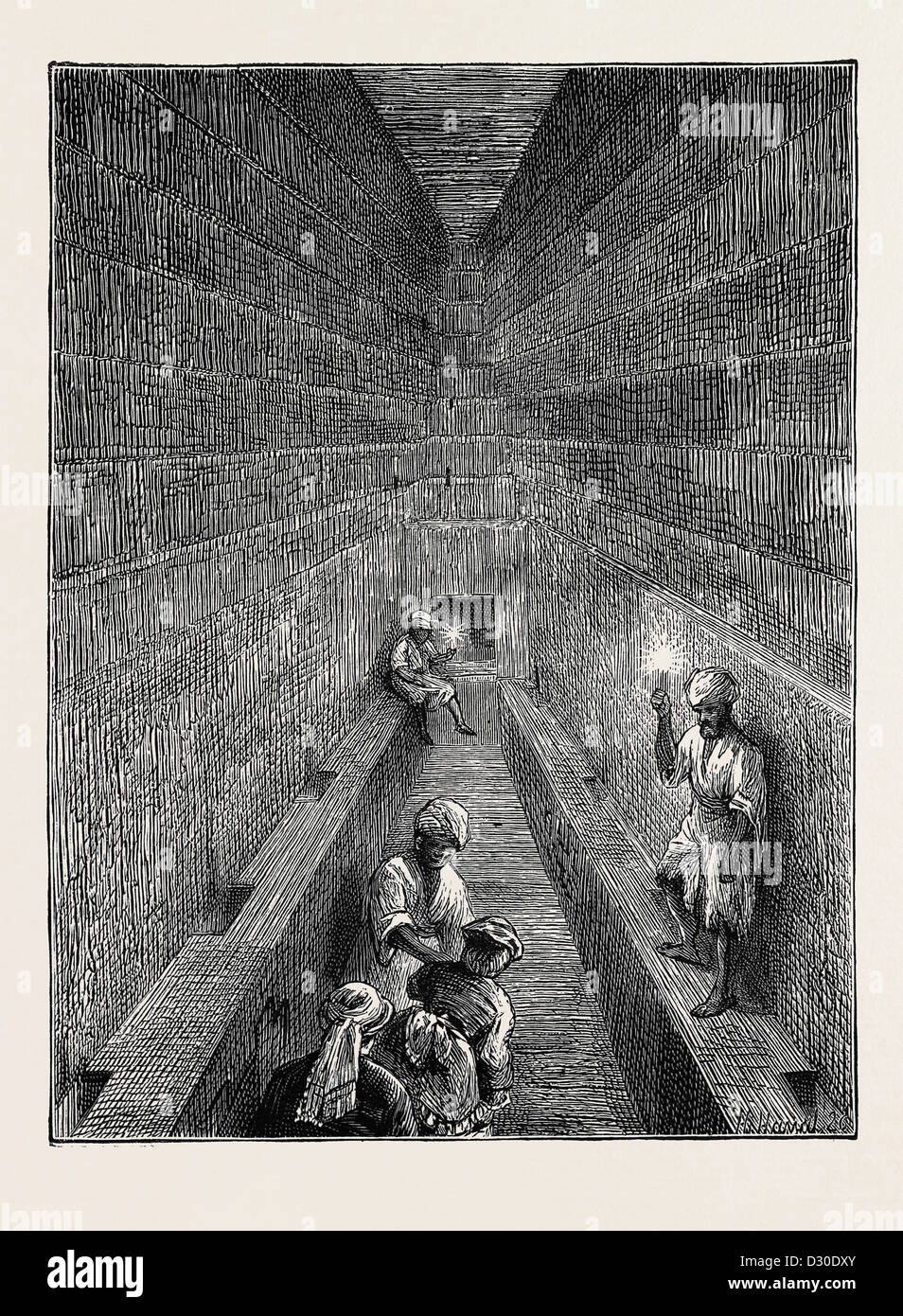 DISCOVERIES IN THE GREAT EGYPTIAN PYRAMID: THE GRAND GALLERY Stock ...