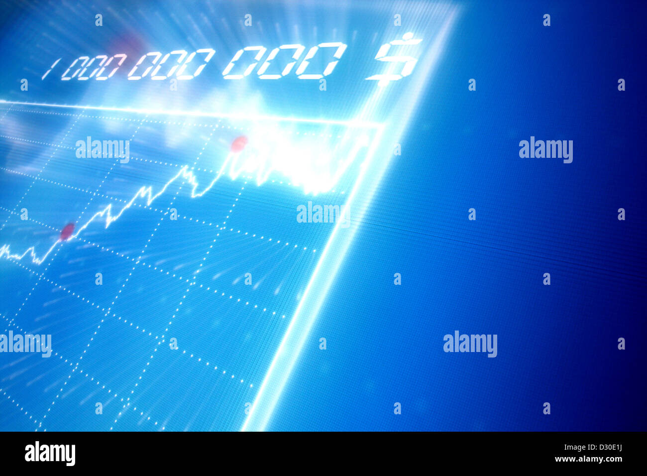 blue business graph abstract background Stock Photo - Alamy