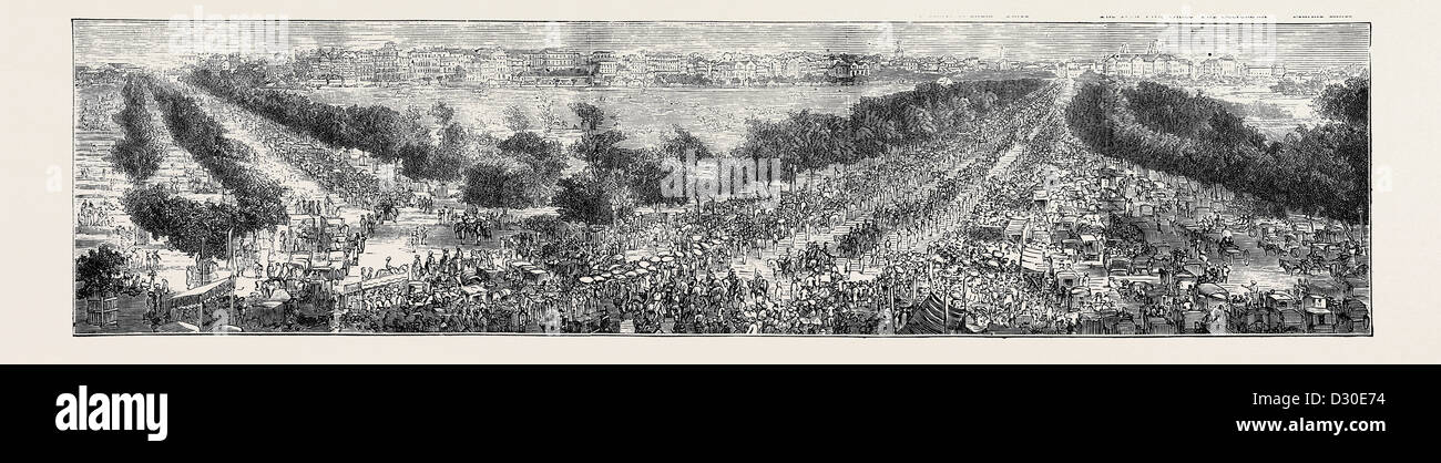 THE GRAND DURBAR AT BOMBAY: VIEW OF THE ESPLANADE FROM THE TOP OF ...