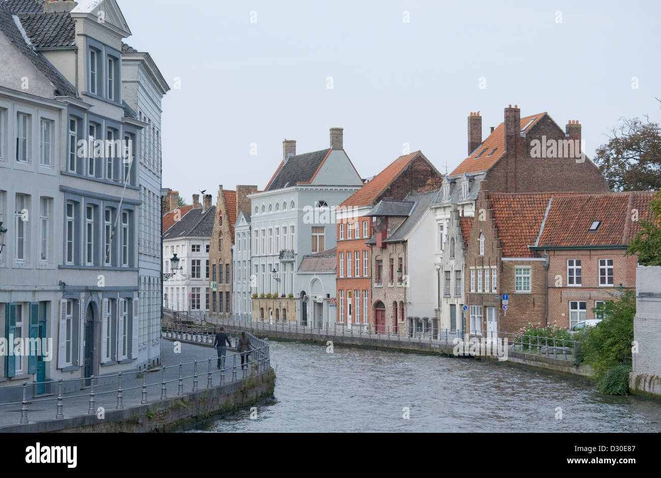 River scene in Bruges Belgium Stock Photo - Alamy