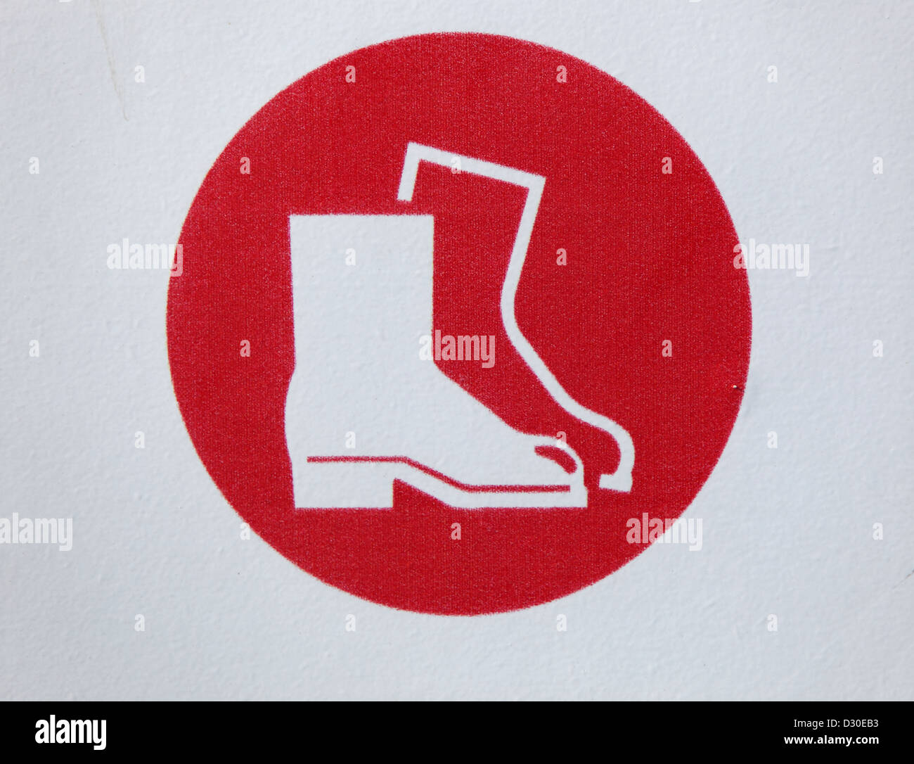 No Safety Boots Sign