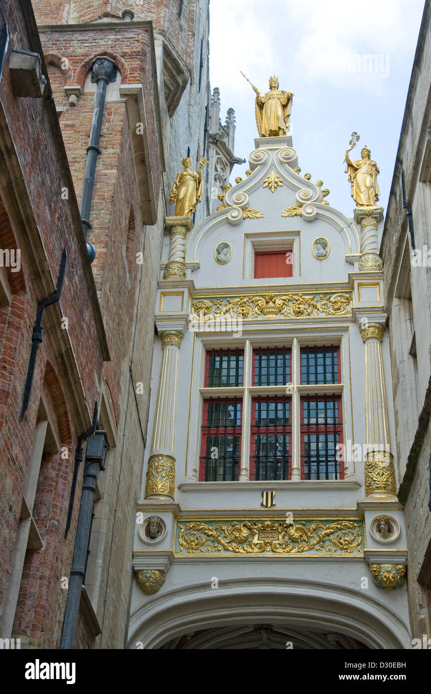 Architectural detail in Bruges Begium Stock Photo - Alamy