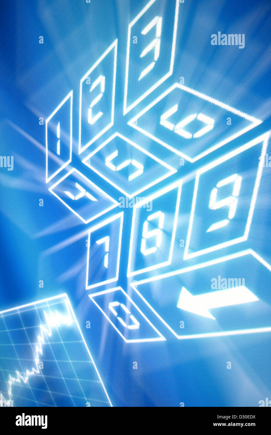 blue business graph abstract background Stock Photo - Alamy