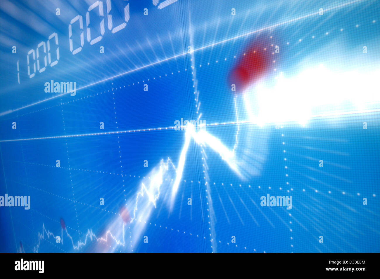 blue business graph abstract background Stock Photo - Alamy