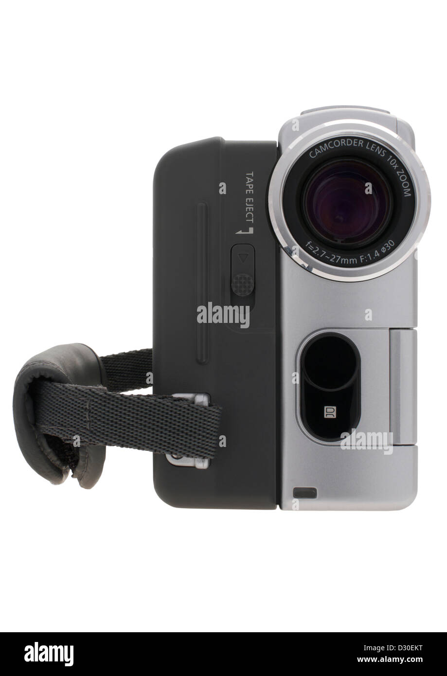Mini DV camcorder on white background Stock Photo - Alamy