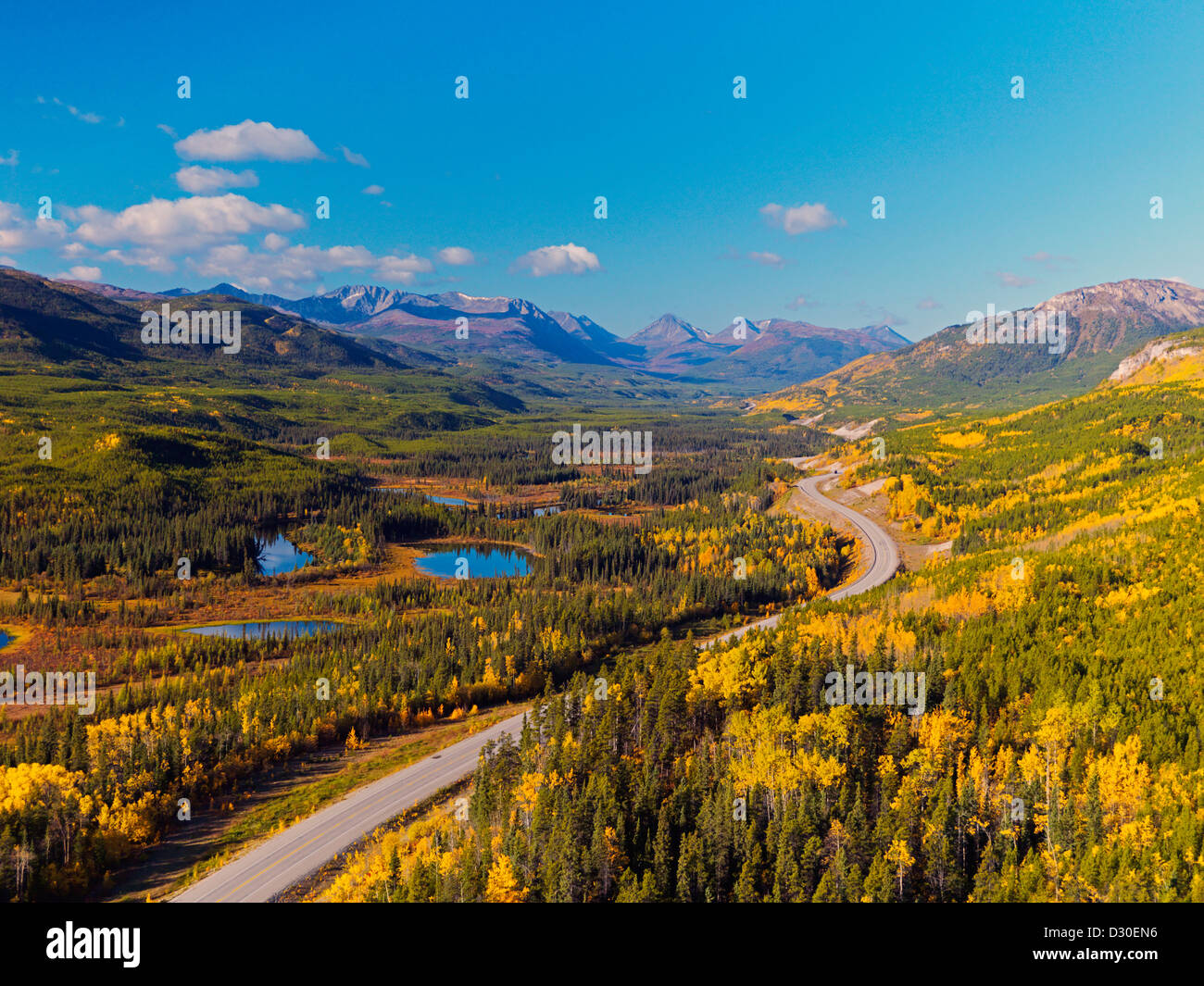 Driving alaska highway up through hi-res stock photography and images ...