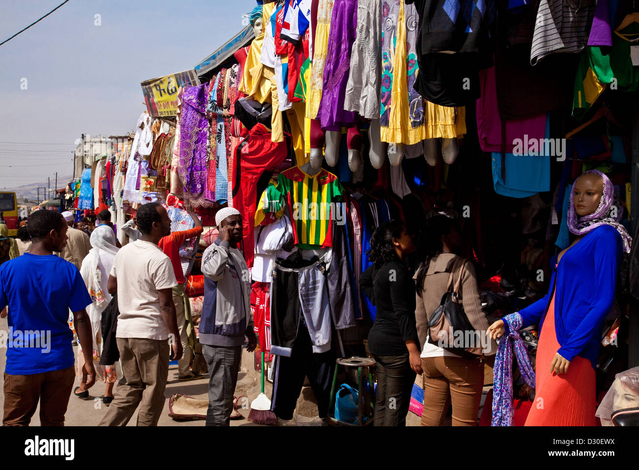 Mercato (The largest market in Africa) Addis Ababa, Ethiopia Stock ...