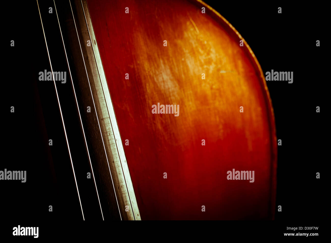 Color detail of a vintage double bass Stock Photo - Alamy