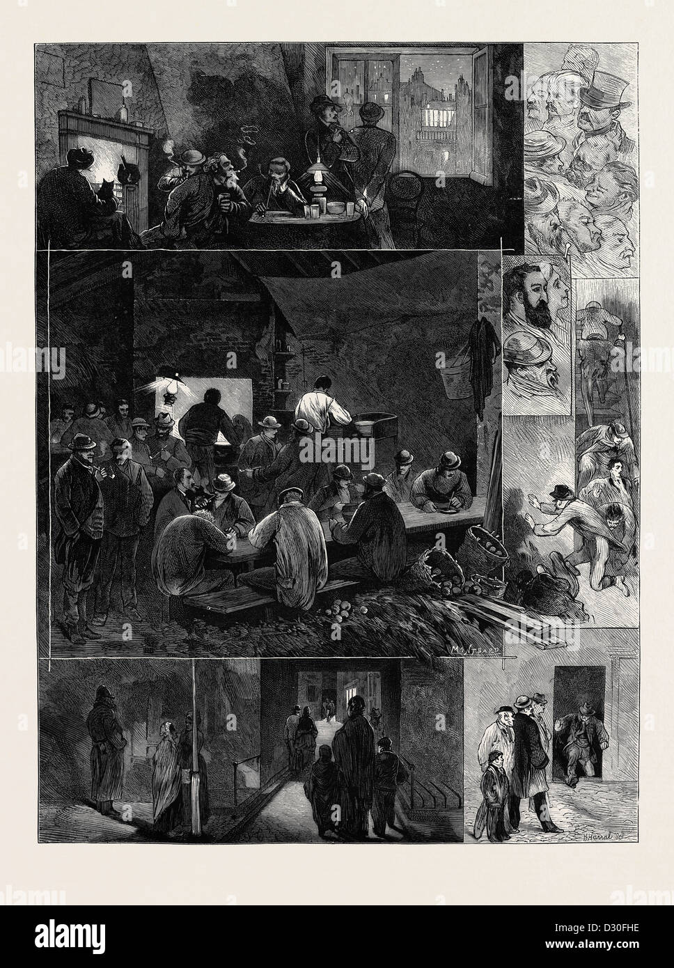 THE COMMUNIST REFUGEES' CO-OPERATIVE KITCHEN IN NEWMAN PASSAGE Stock ...