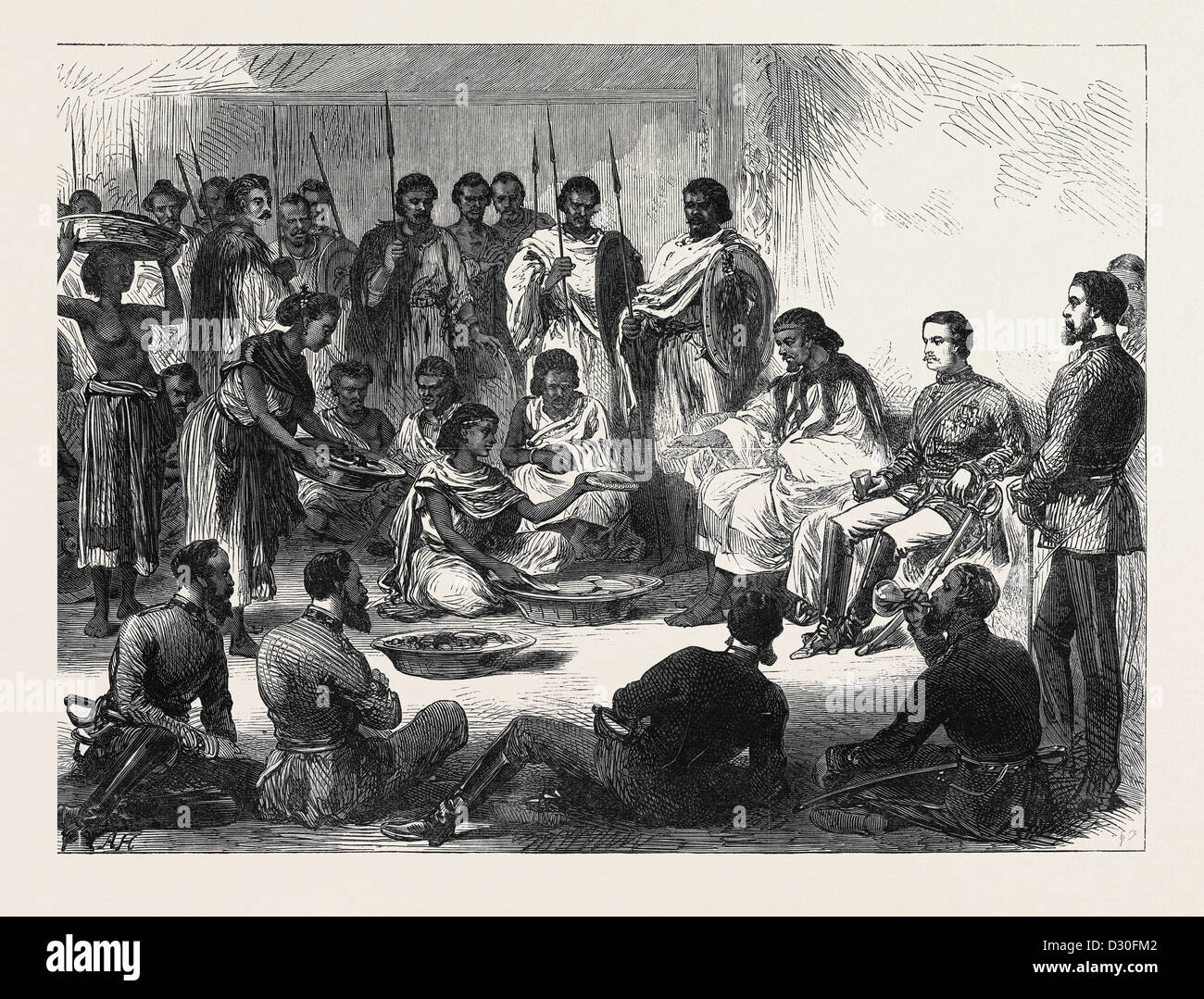 THE EXPEDITION TO ABYSSINIA: SIR ROBERT NAPIER ENTERTAINED BY THE ...