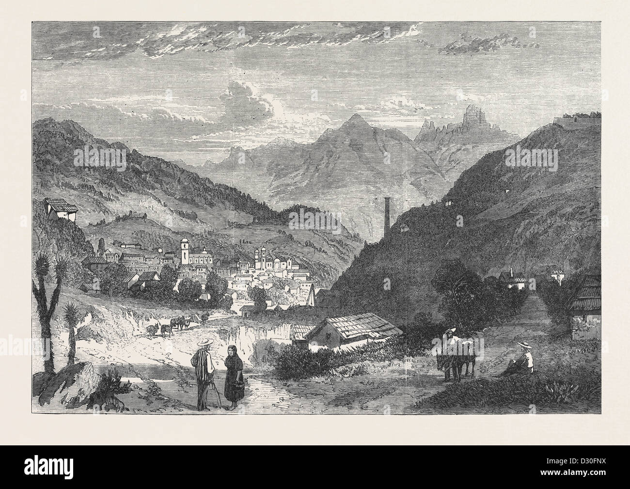 REAL DEL MONTE MEXICO 1868 Stock Photo - Alamy