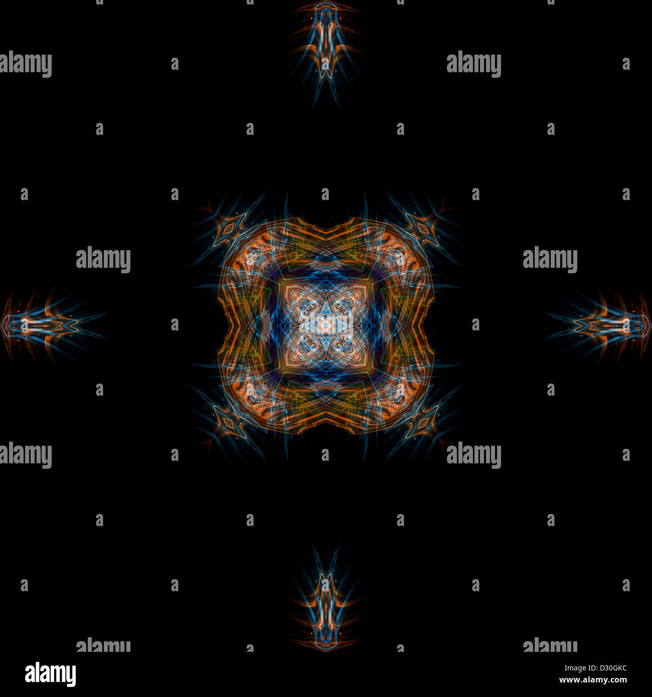 Abstract illustrated glass object Stock Photo - Alamy