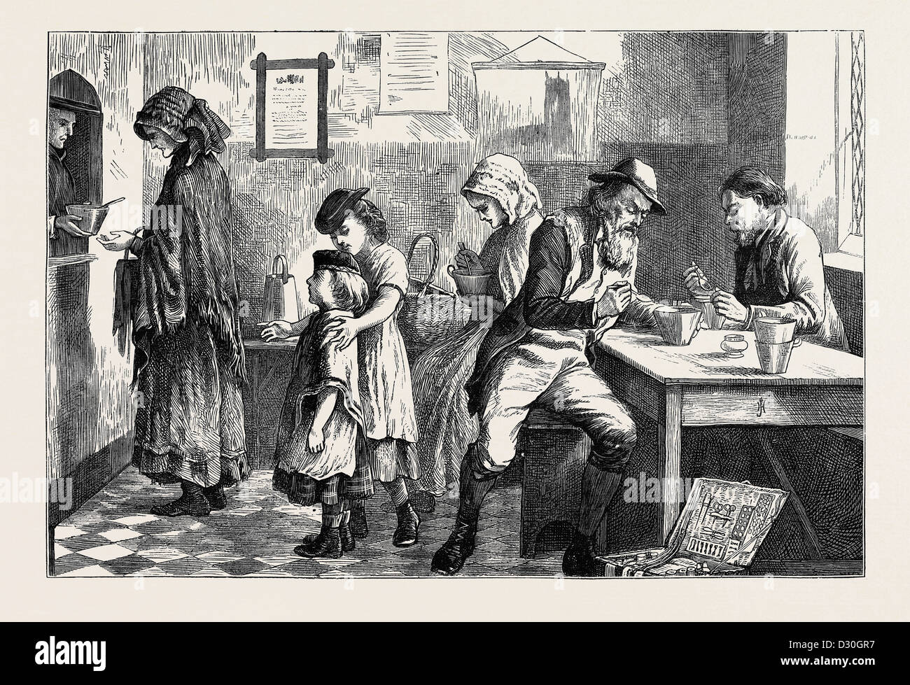 MONASTIC LIFE IN ENGLAND: IN THE ALMSHOUSE Stock Photo - Alamy