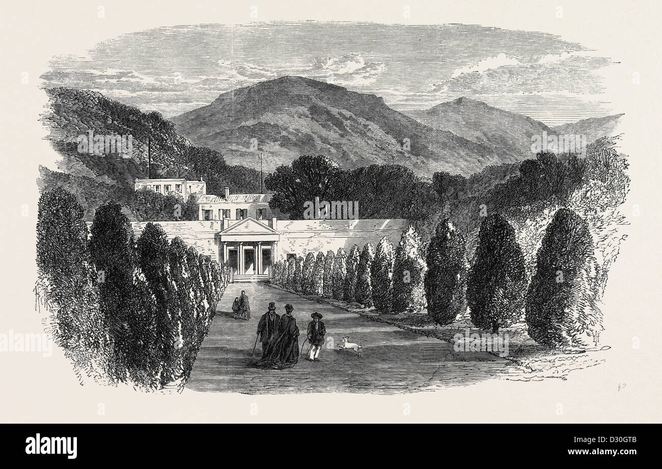 THE VILLA SAN MARTINO NAPOLEON'S HOUSE IN THE ISLE OF ELBA 1868 Stock ...