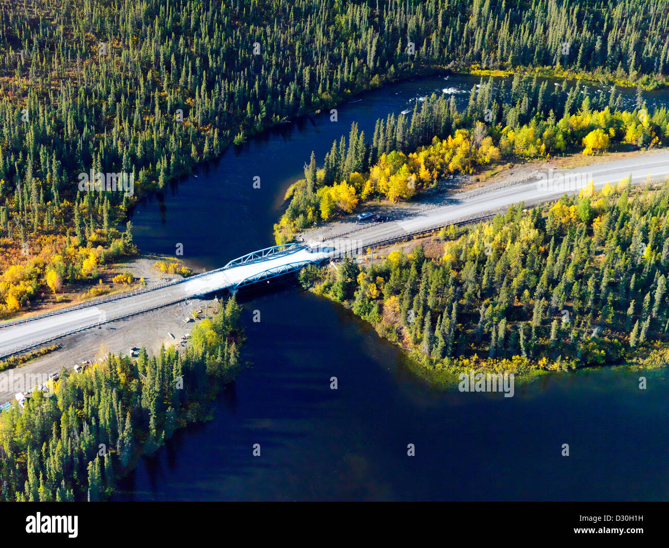 Driving the Alaska Highway up through the Yukon Territory in Canada ...