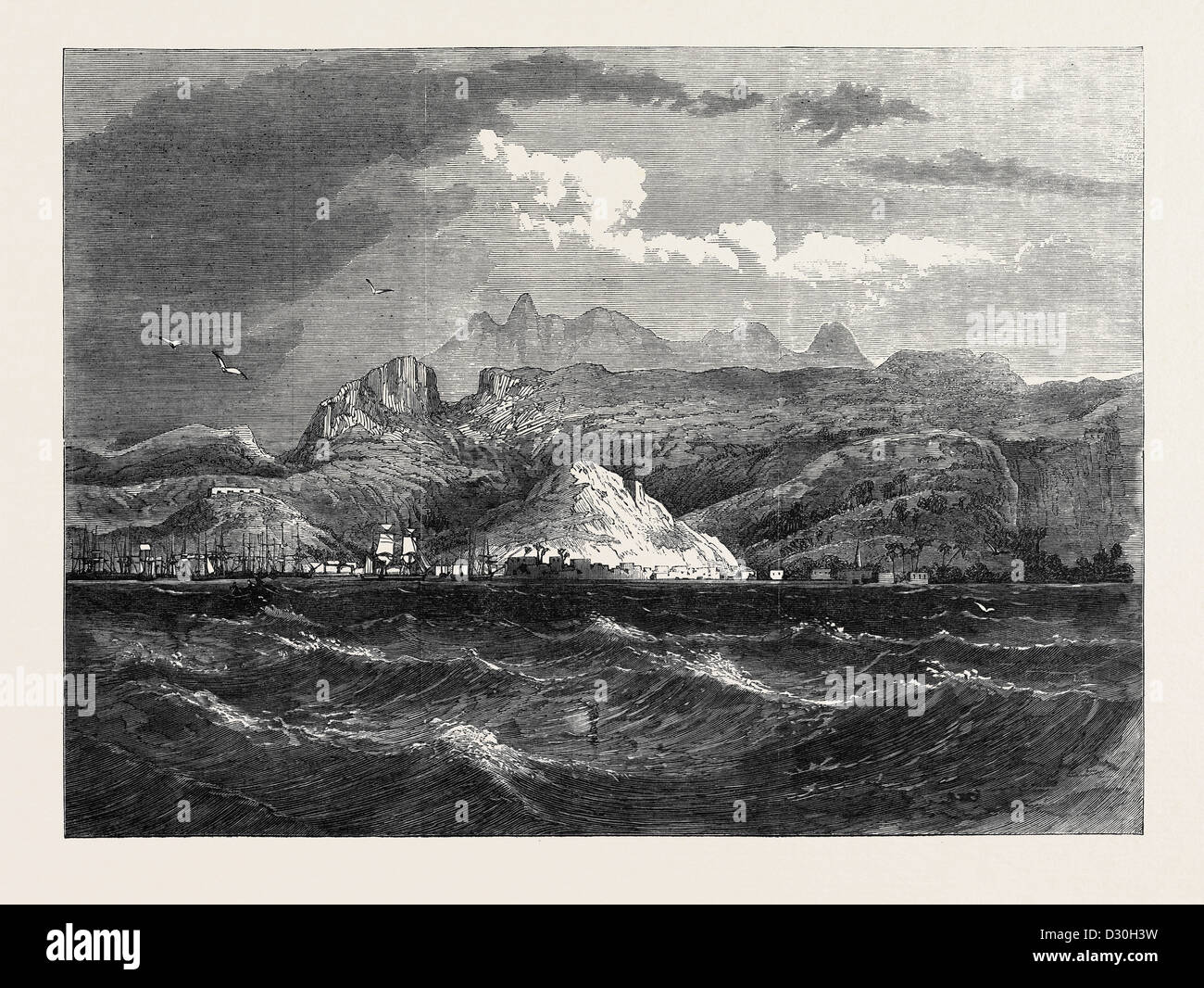 PORT LOUIS MAURITIUS 1868 Stock Photo - Alamy