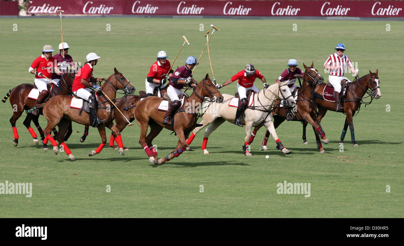 Cartier international dubai polo challenge 2010 hi-res stock ...