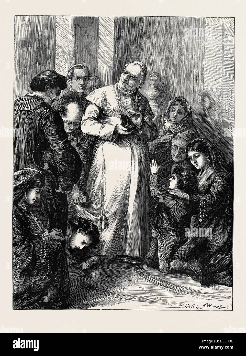 ROME: AN AUDIENCE WITH PIUS IX, IN THE VATICAN Stock Photo - Alamy