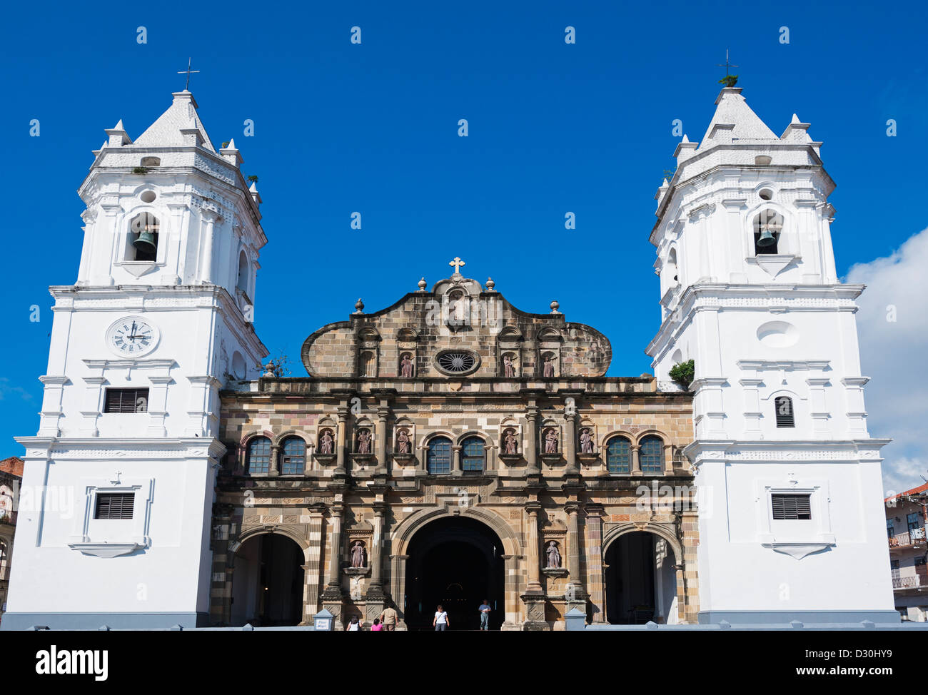 Cathedral, historical old town, Unesco World Heritage Site, Panama City ...