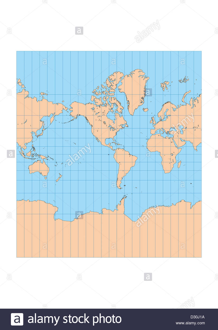 Mercator Projection Map Stock Photos & Mercator Projection Map Stock ...
