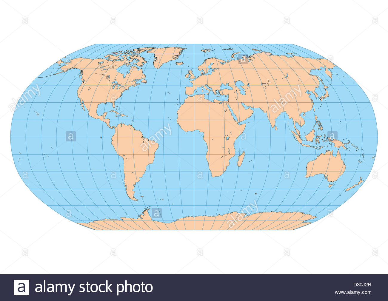 Europe Centered World Map Stock Photos & Europe Centered World Map ...